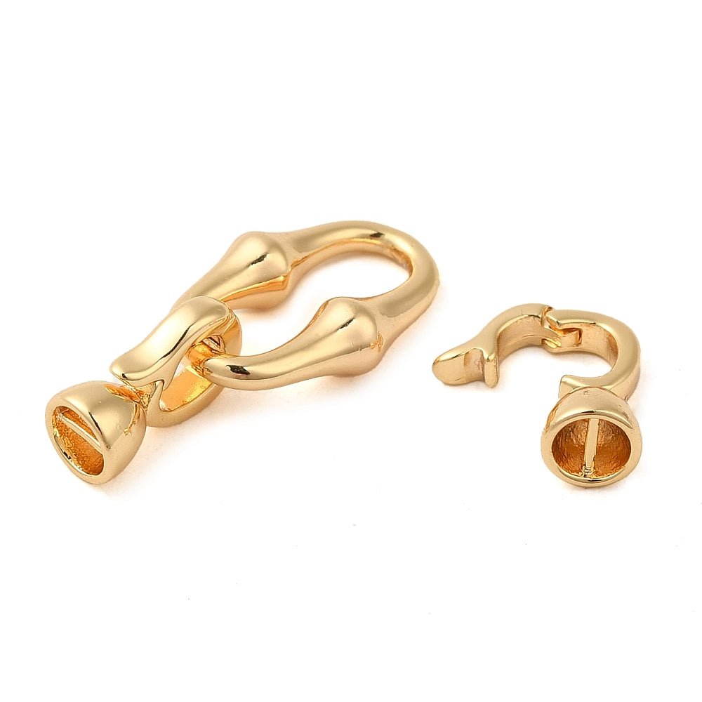 *2* Double Sided Brass Fold Over Clasps - Choose your color – The Bead ...